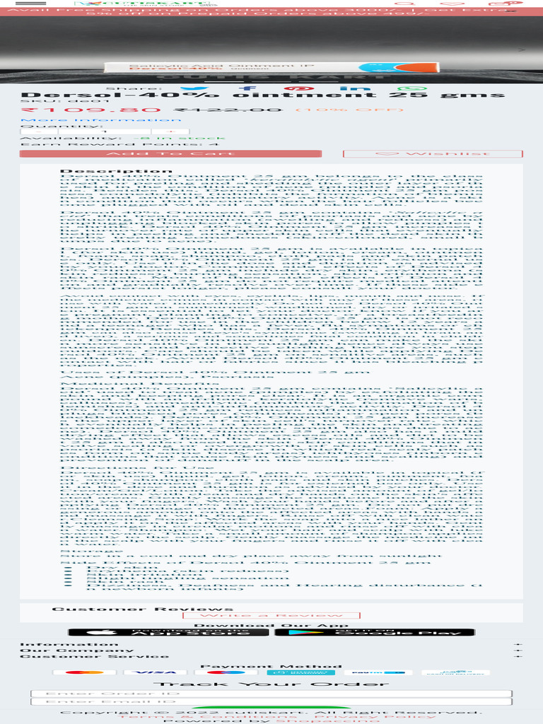 dersol-40 ointment 25 gms | PDF