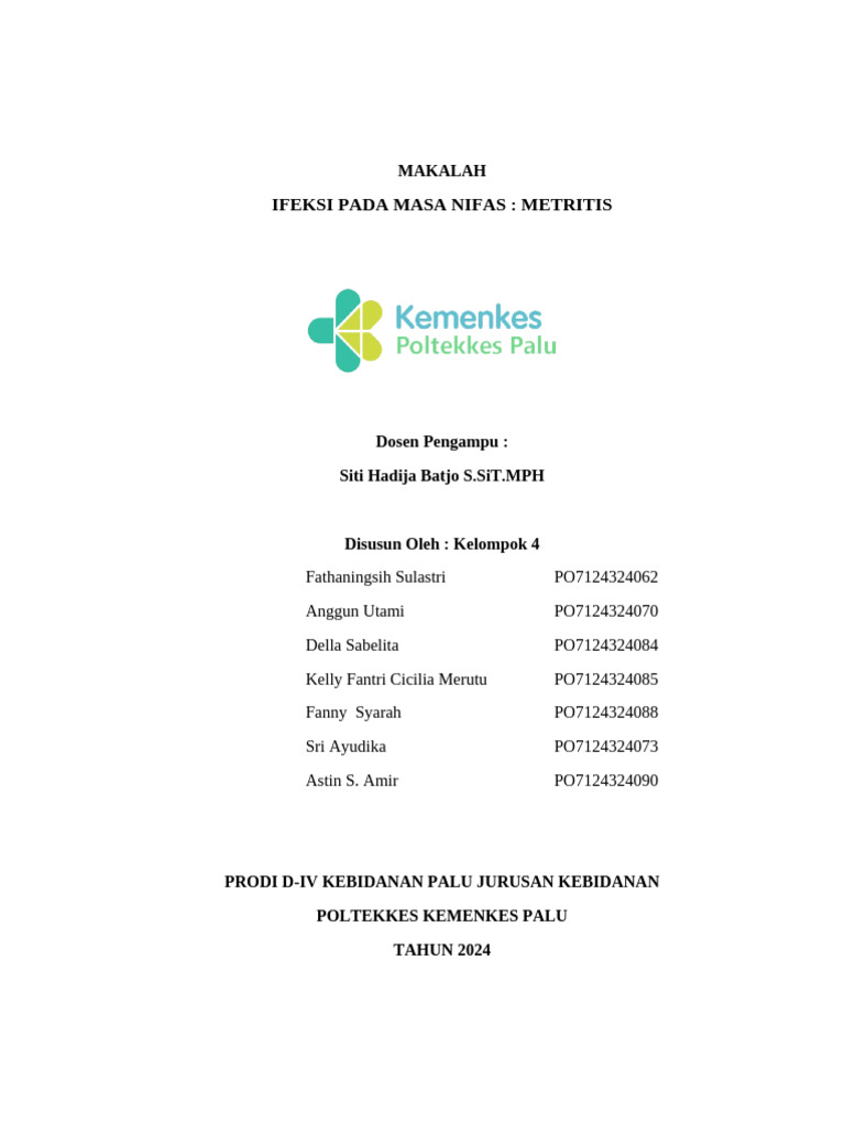Kel. 4 MAKALAH METRITIS | PDF