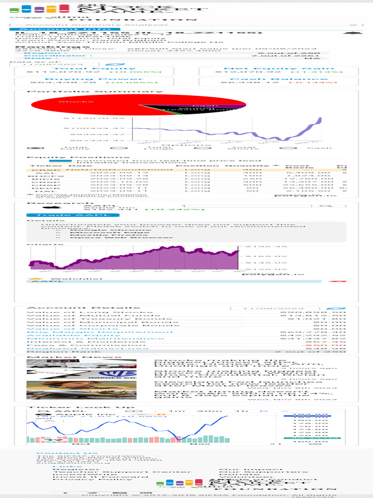 The Stock Market Game | PDF