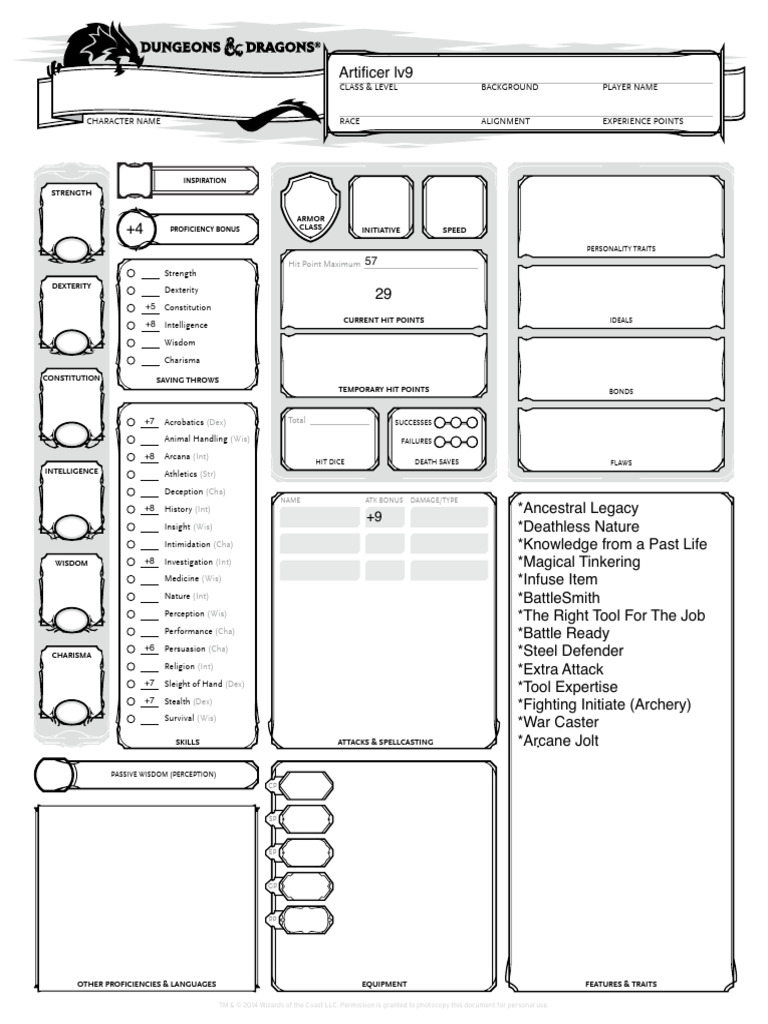 Reborn Jet-Character Sheet | PDF