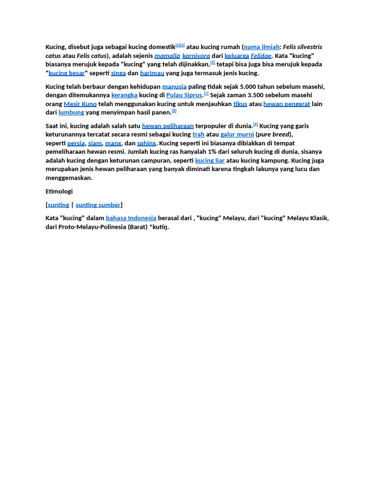 Kucing | PDF