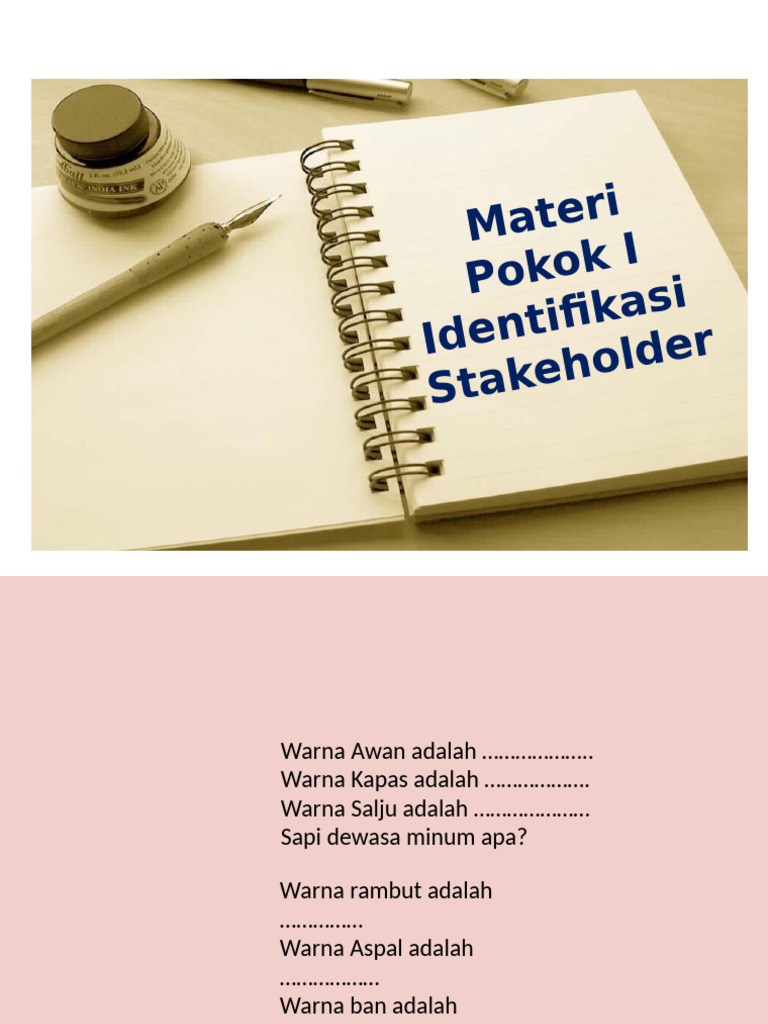 Mte-2 Pemetaan Stake Holder Edit | PDF