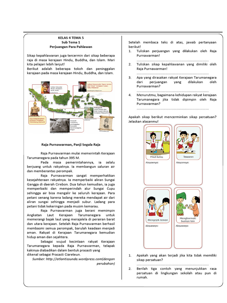 Kelas 4 Tema 5 | PDF