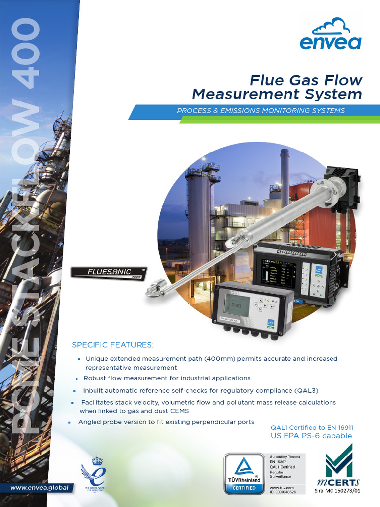 Envea - Stackflow 400 - Flue Gas Flow Measurement System - en | PDF ...