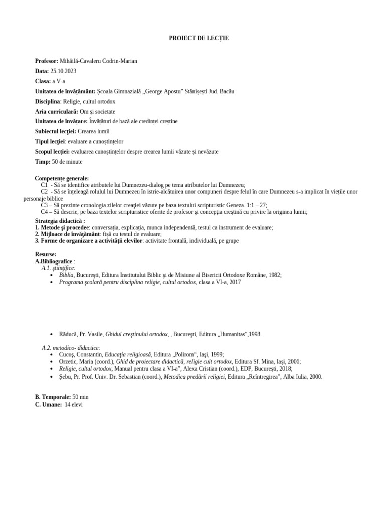 V Proiect Evaluare Mihaila Codrin | PDF