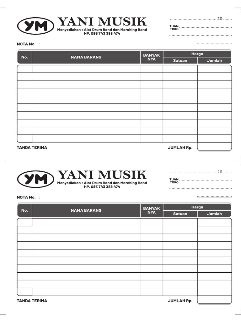 Nota Yani Musik | PDF
