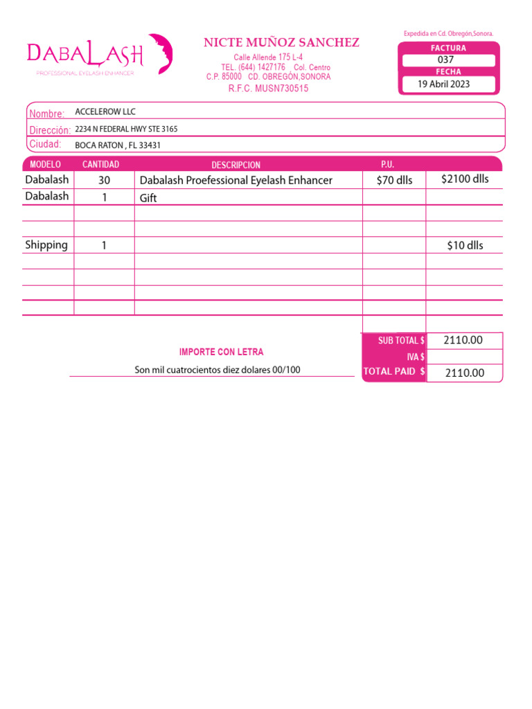 Distributor Invoice Dabalash-1 | PDF