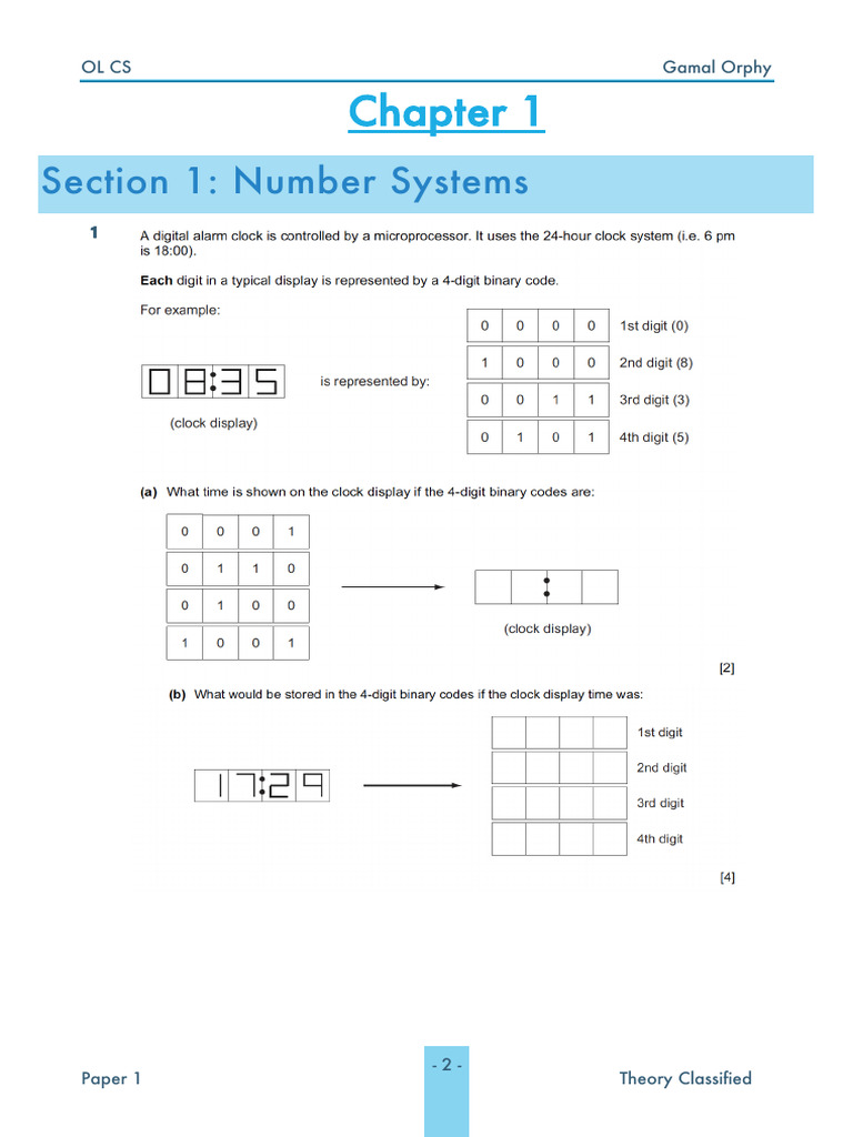 Chapter 1 - Paper 1 - Classified - OL CS | PDF