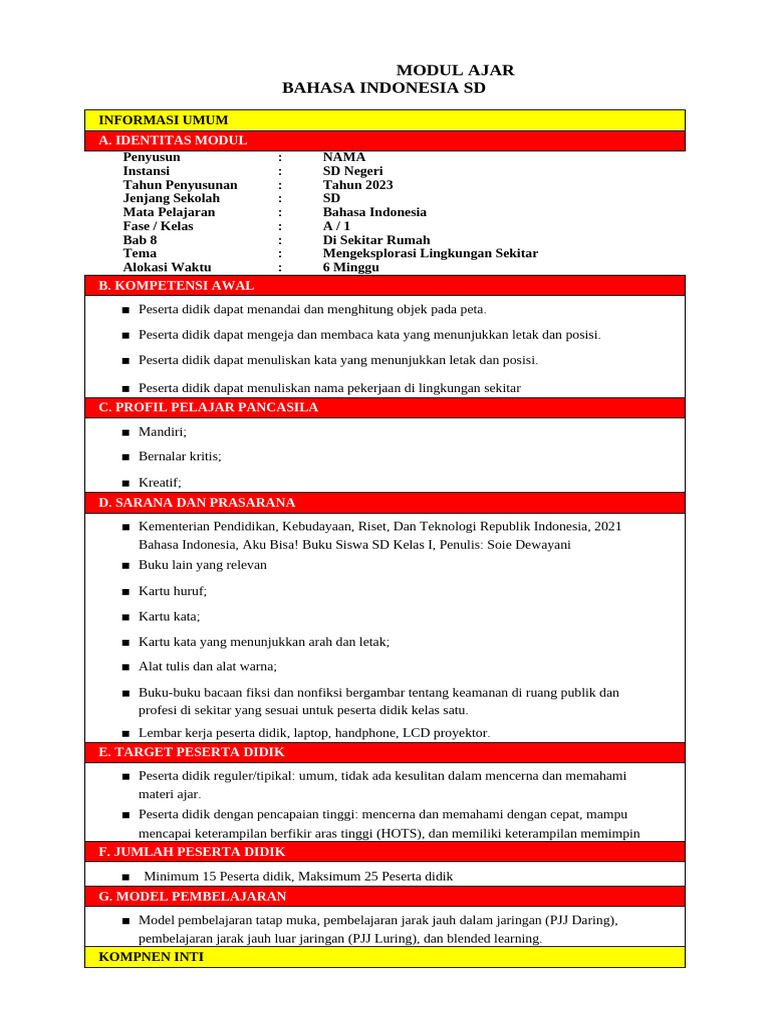 Modul Ajar Bab 8 | PDF