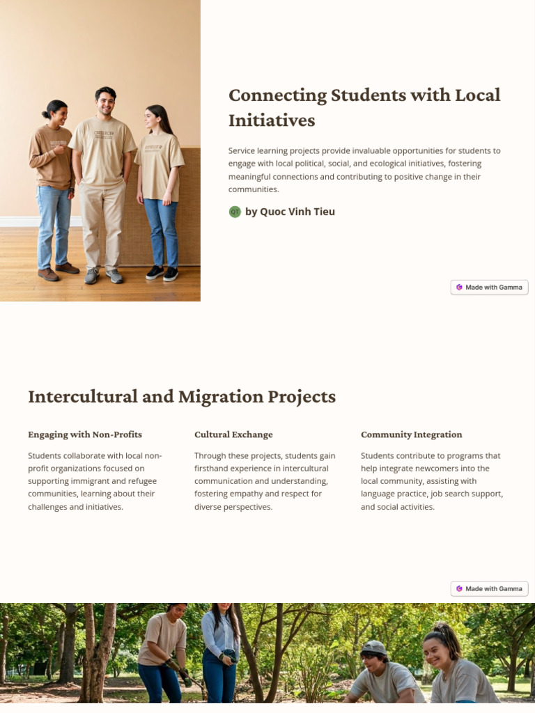 Connecting Students With Local Initiatives | PDF