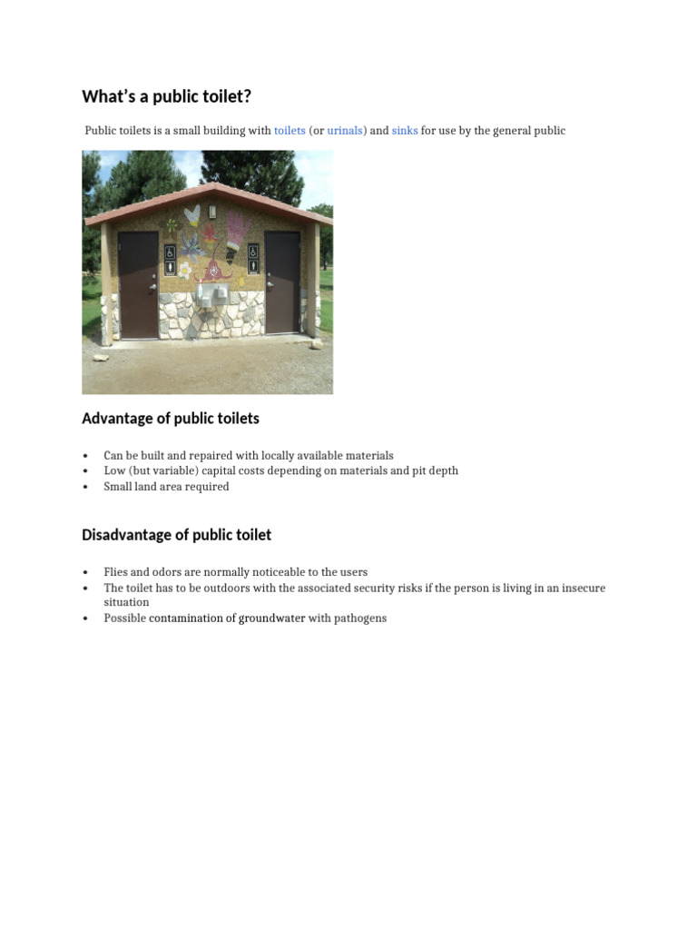 Public Toilets | PDF