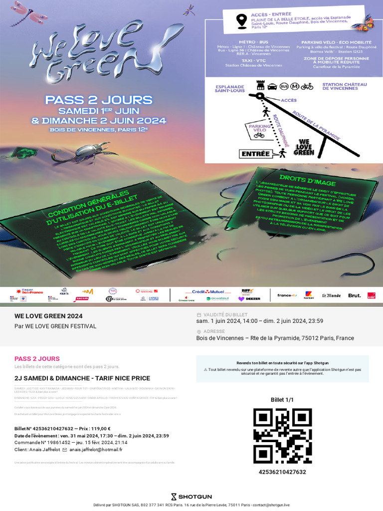 Billets We Love Green | PDF