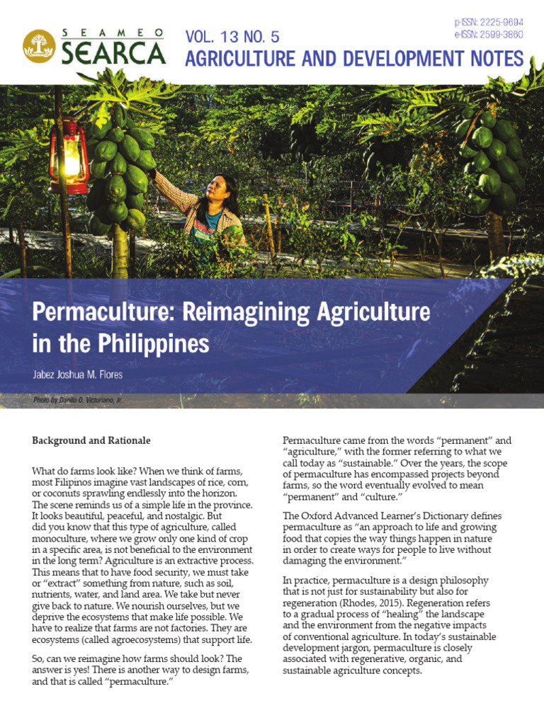 SEARCA_Permaculture_Reimagining_Agriculture_in_the_Philippines | PDF