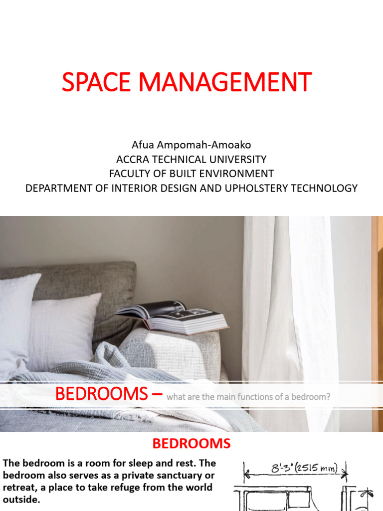 Bedroom Design and Space Management Guide | PDF | Bedroom | Room