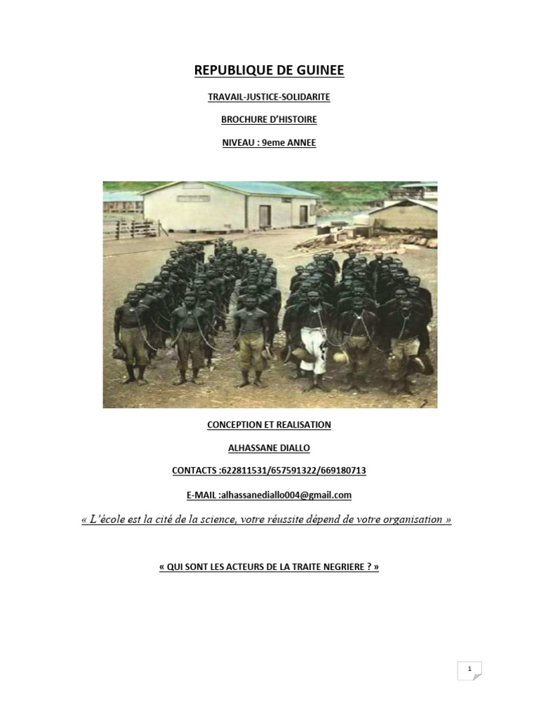 9ème Année Histoire | PDF