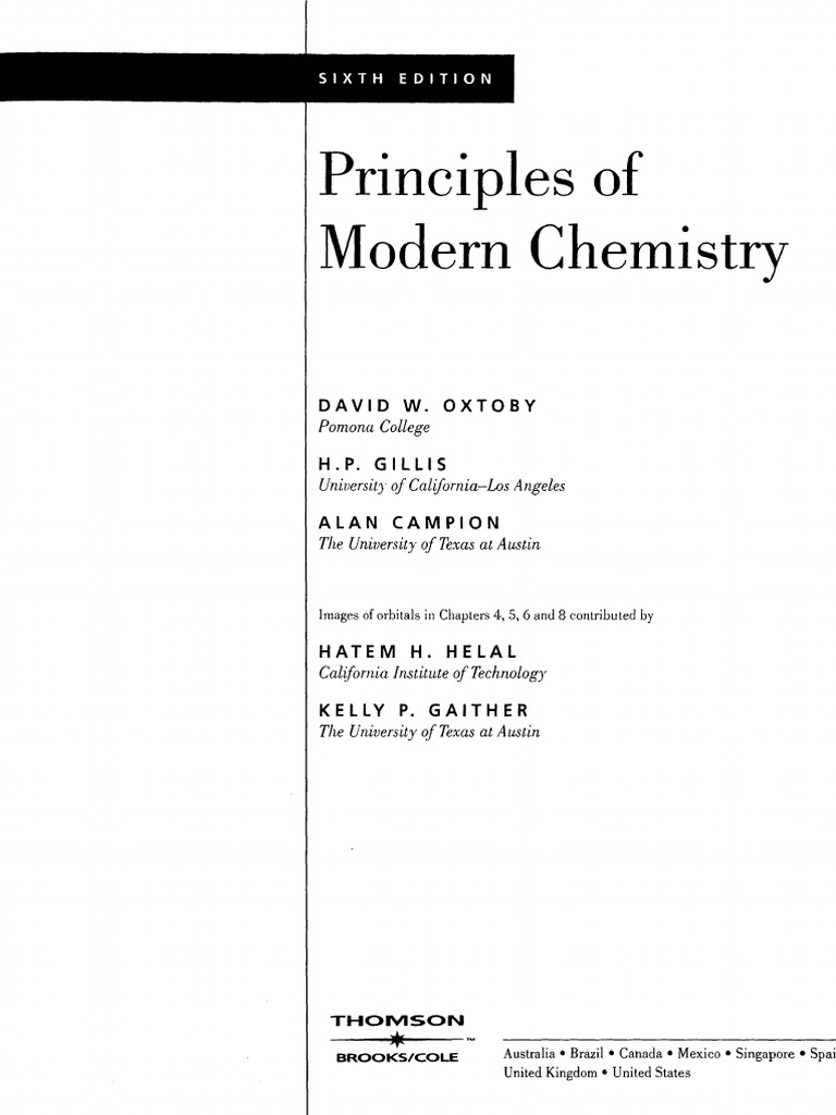 Principles: Chemistry | PDF
