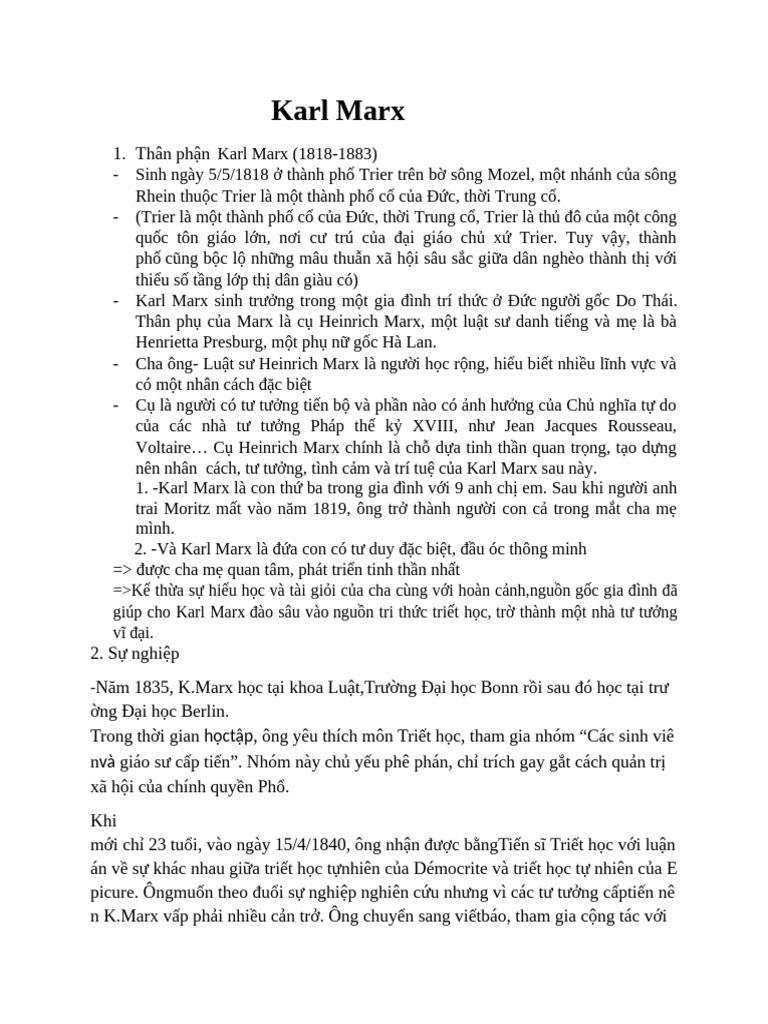 Karl Marx Pdf