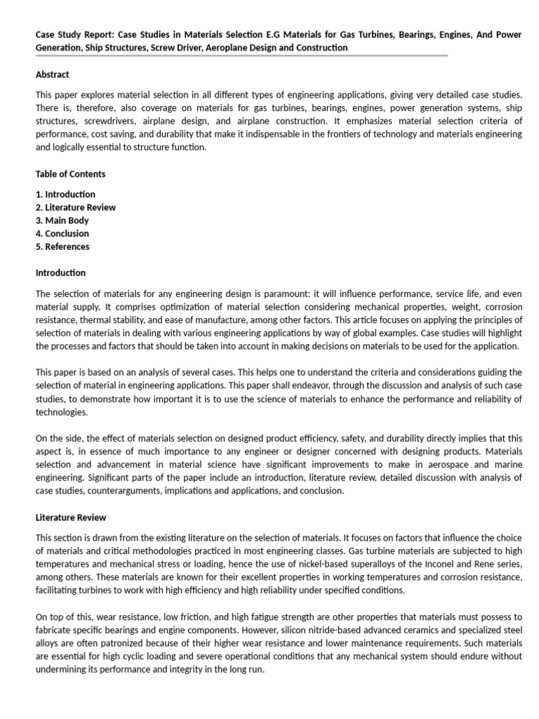 Case Study Report | PDF