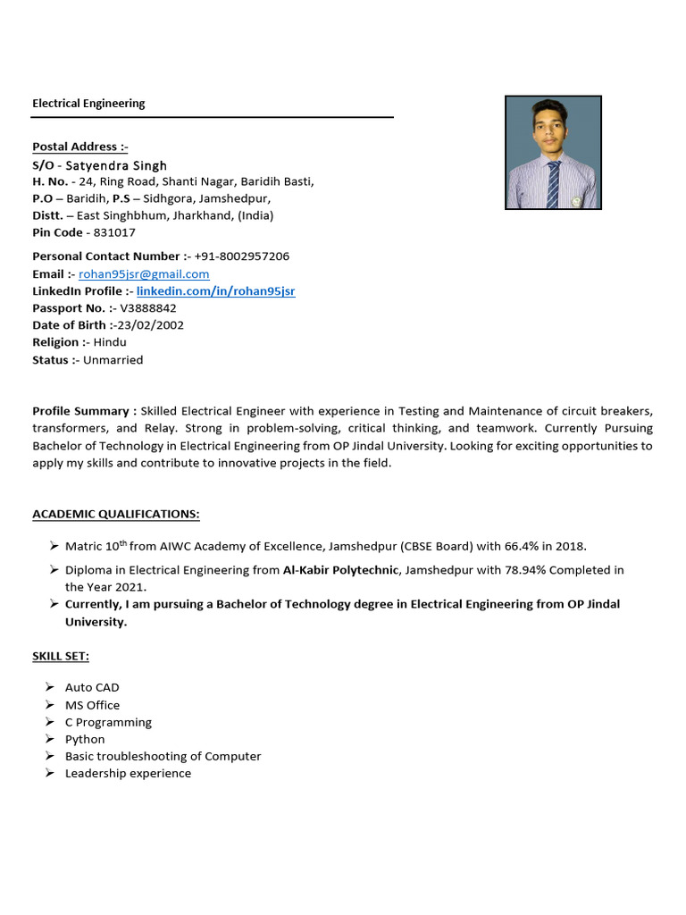 Rohan - Kumar.singh Profile | PDF