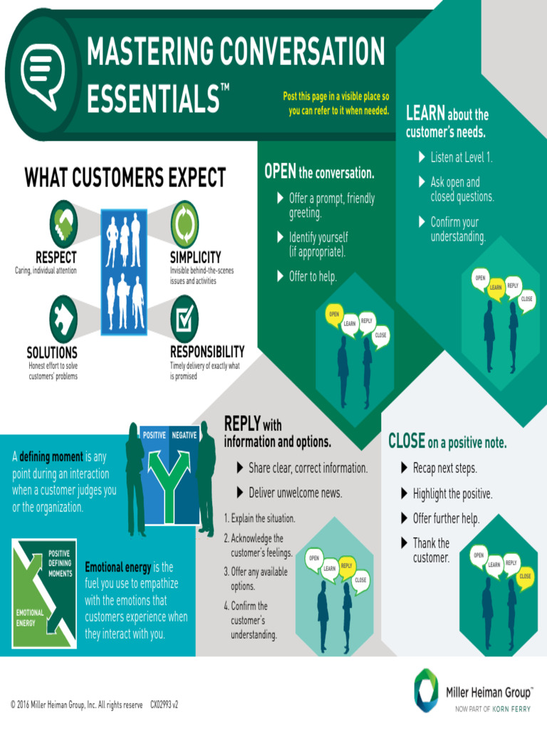 Mastering Conversation Essentials Job Aid | PDF