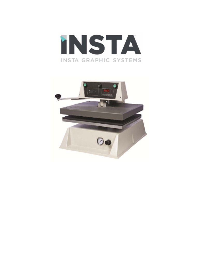 Persmachine HTP728 Operation Manual | PDF