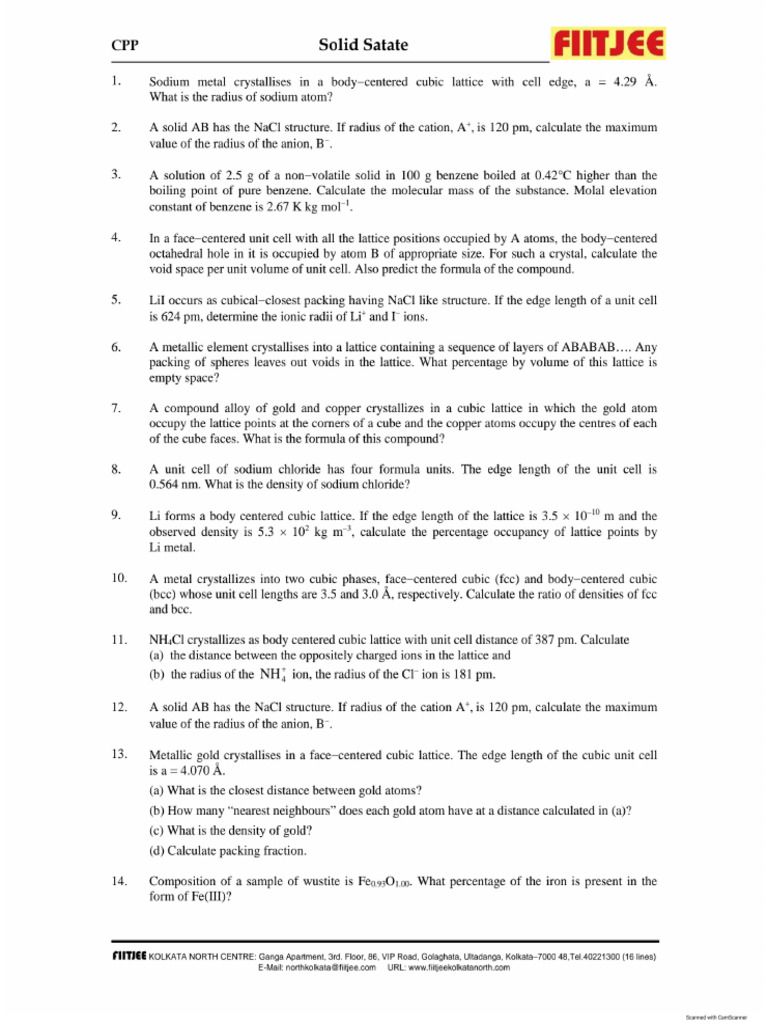 CPP - Solid State-1 | PDF