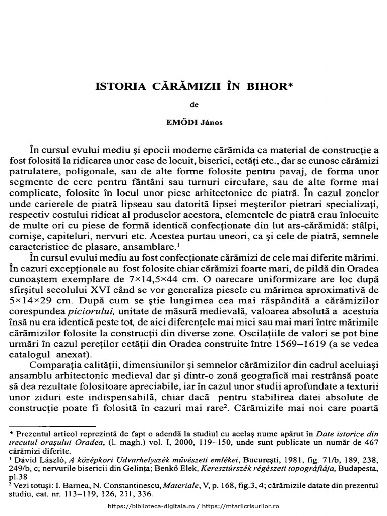 34 Crisia Muzeul Tarii Crisurilor XXXIV 2004 - 134 | PDF