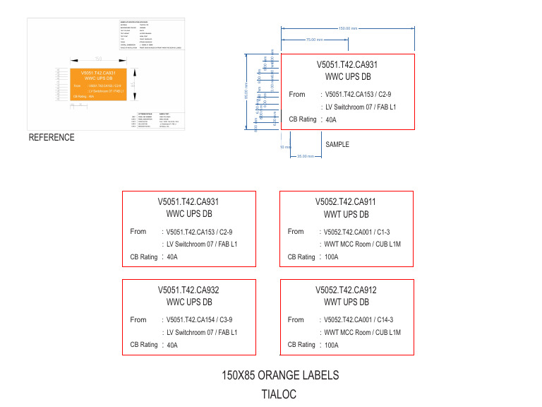 150X85 Orange Labels (Tialoc) Updated | PDF