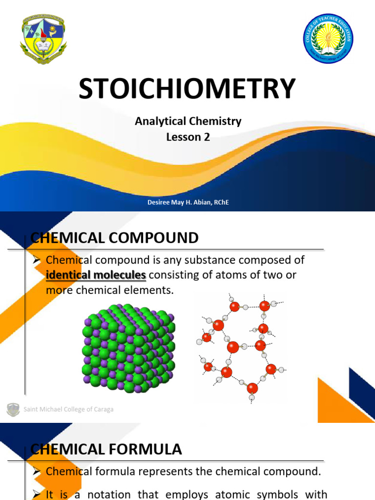 Stoichiometry | PDF