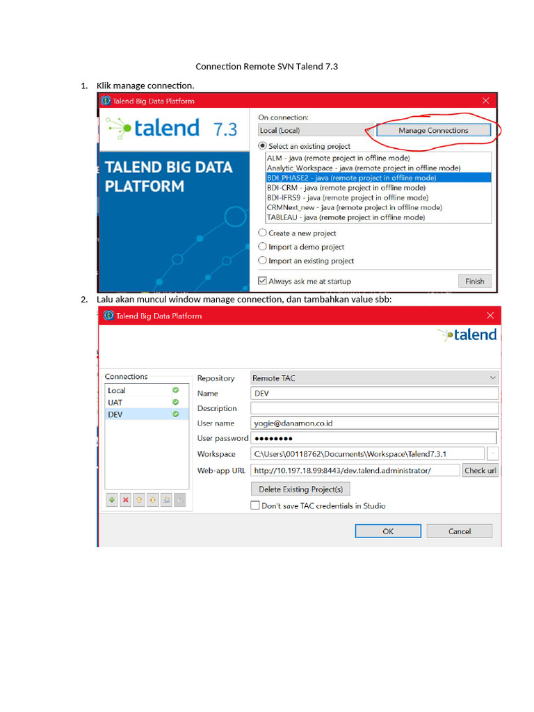 Manual Remote SVN Talend 7.3 | PDF
