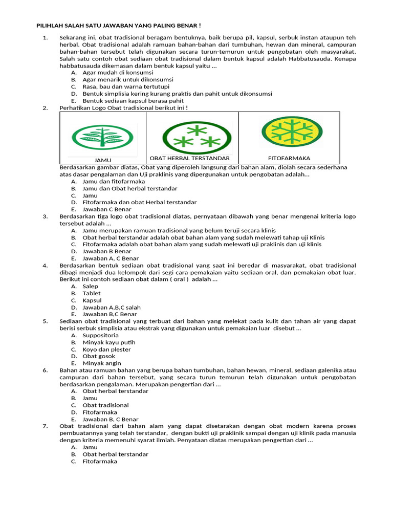 Soal Latihan PTS | PDF