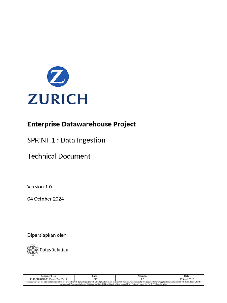 (DWH Project) - Technical Documentation Sprint 1 v1.1 | PDF