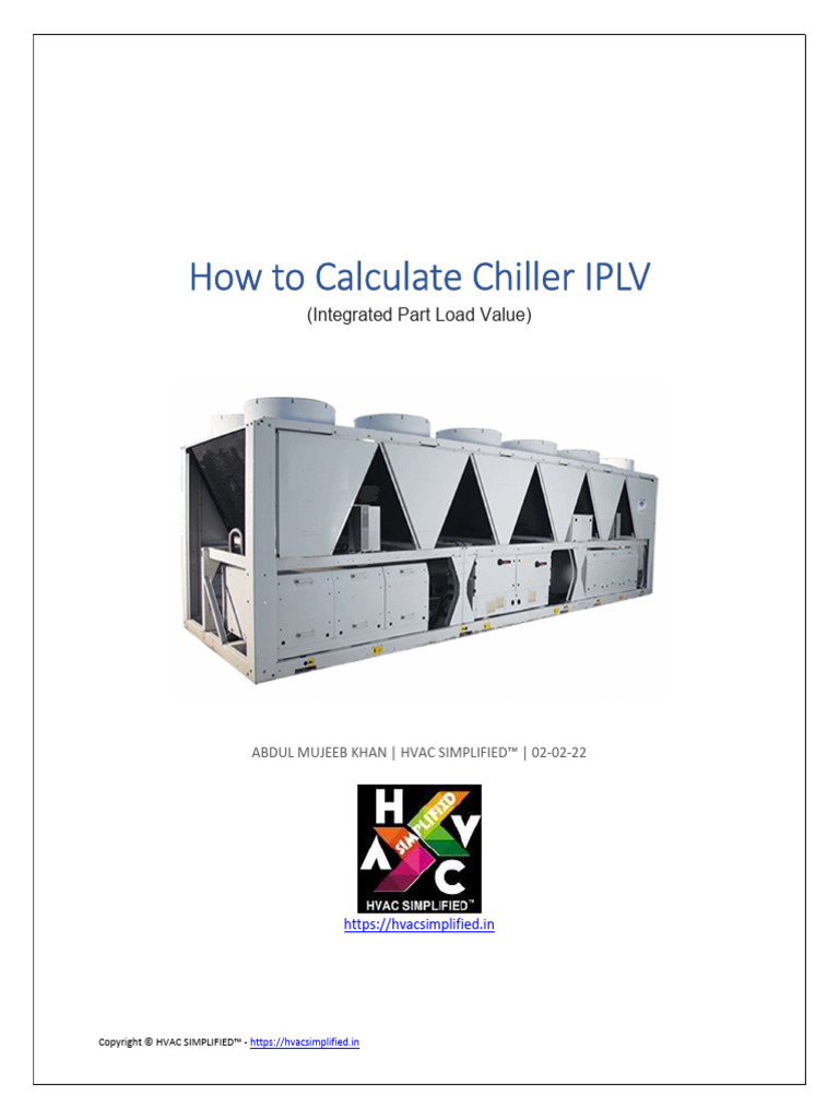 How To Calculate Chiller IPLV | PDF