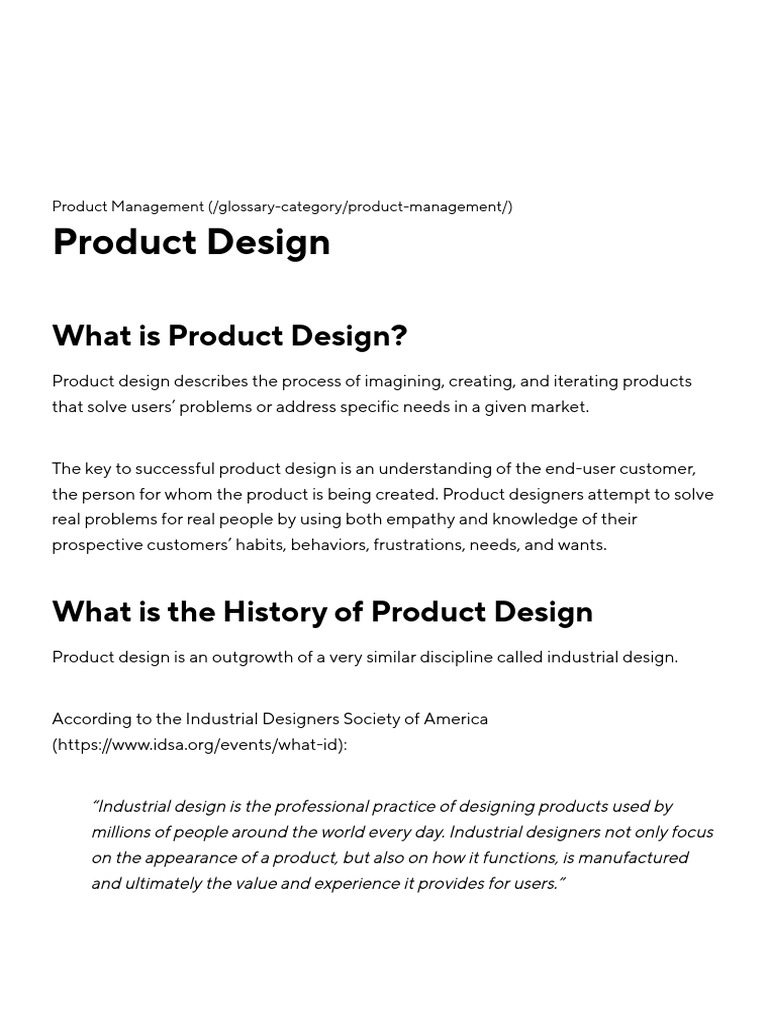 What Is Product Design - Definition, History and Tools of Product ...