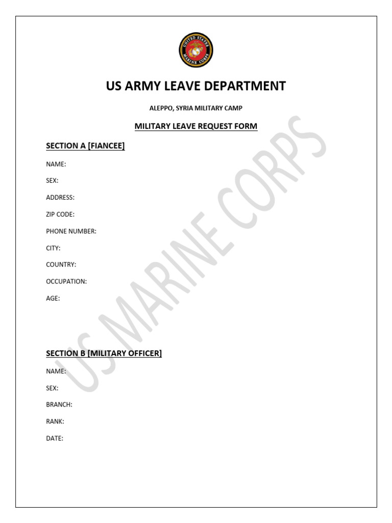 Us Army Leave Department | PDF