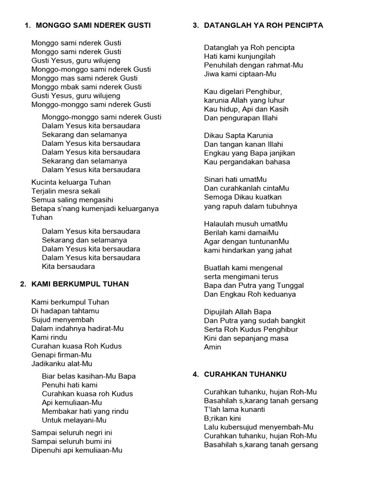 monggo sami nderek gusti | PDF