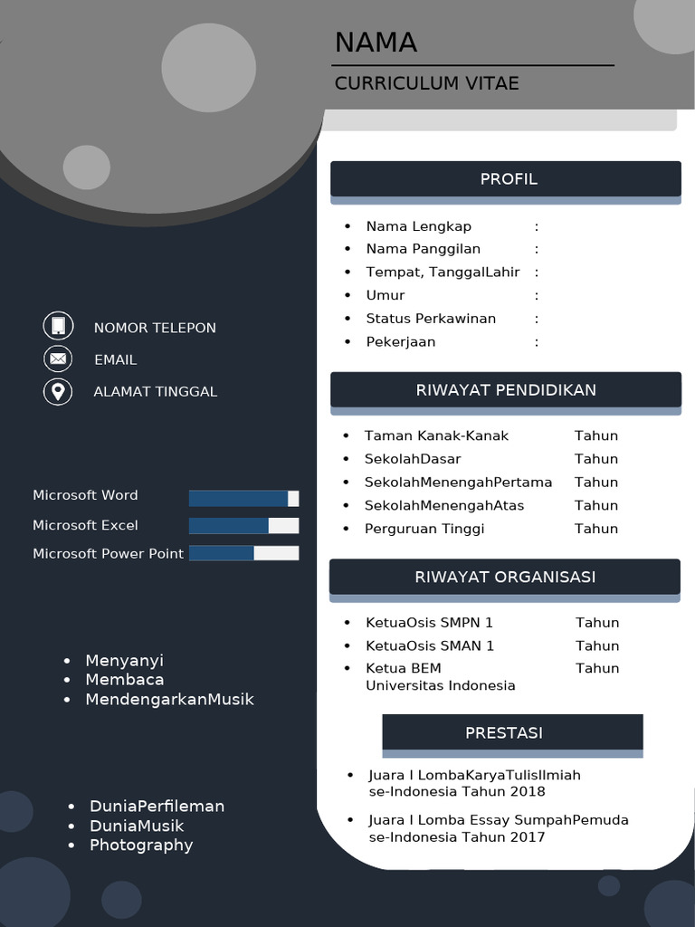 Belajar Membuat CV | PDF