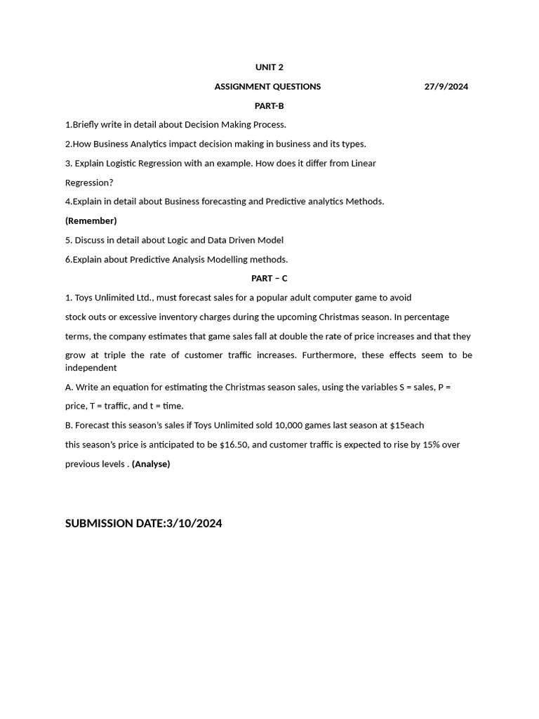 Ba - Assignment | PDF