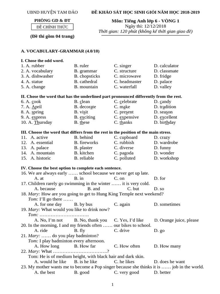 De Thi Chon HSG | PDF