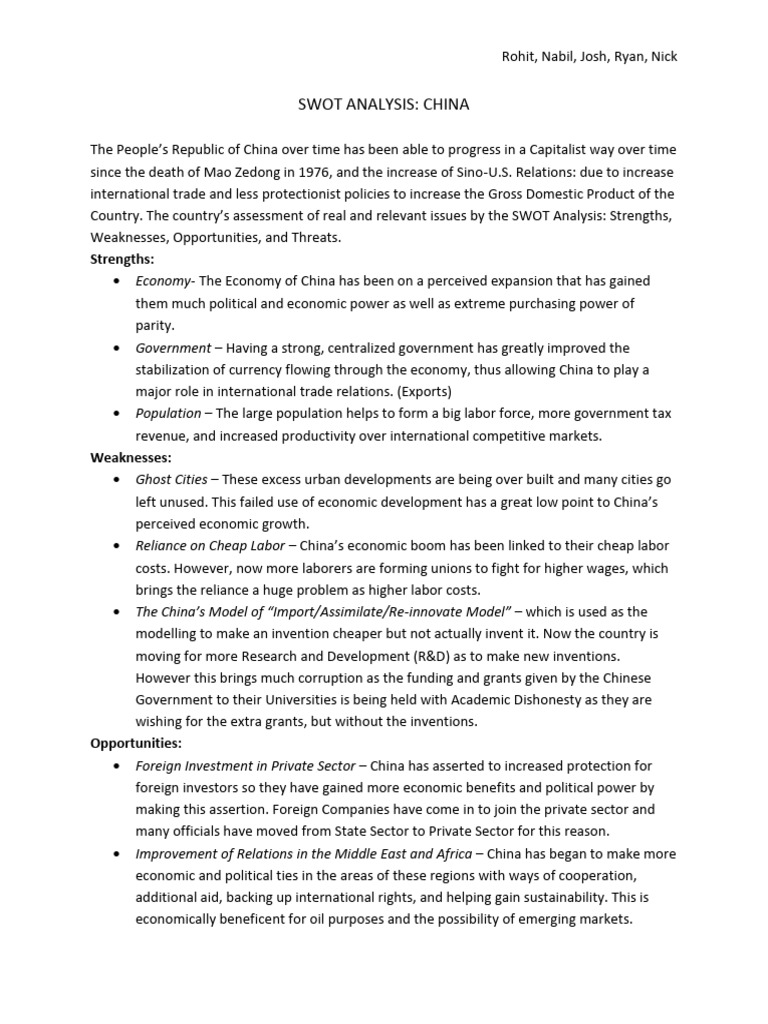 swot-analysis-china-a-day | PDF