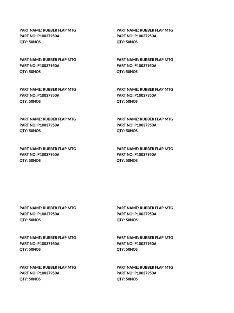 Rubber Flap Sticker | PDF