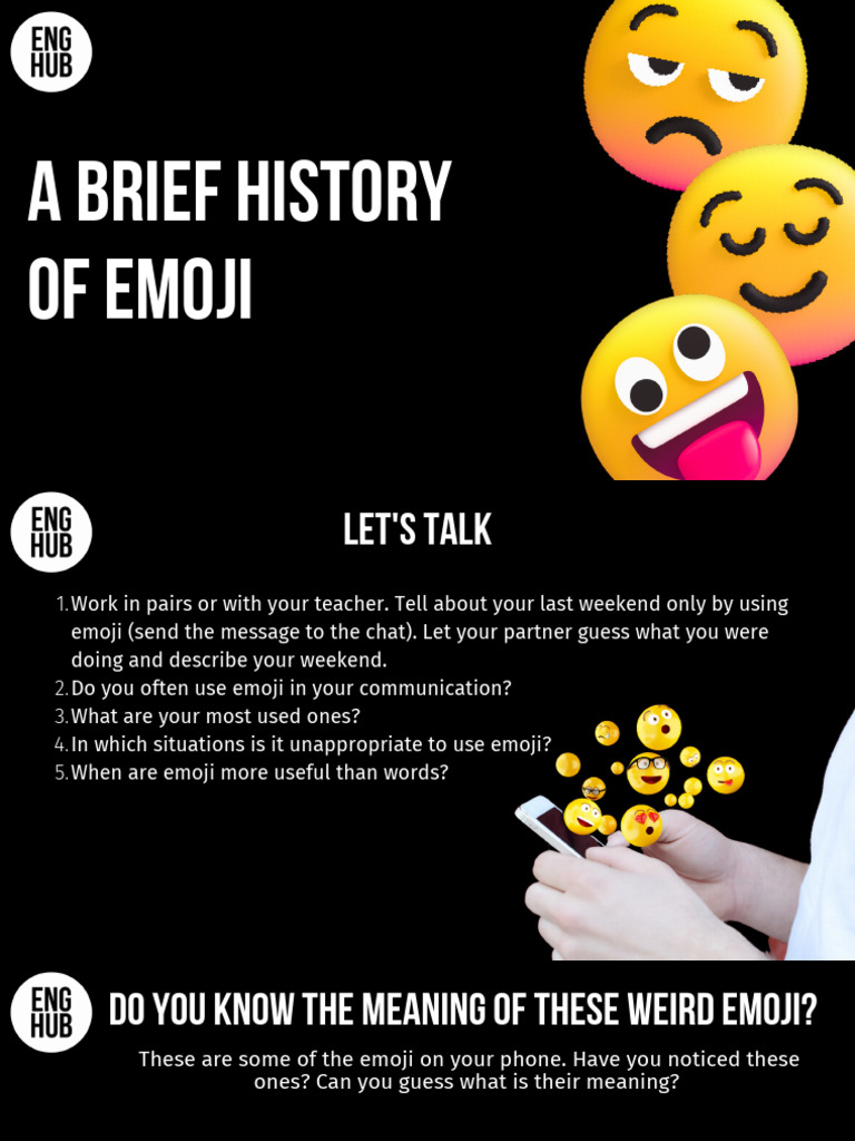 B1+ B2 A Brief History of Emoji + Passive Voice Revision SV | PDF