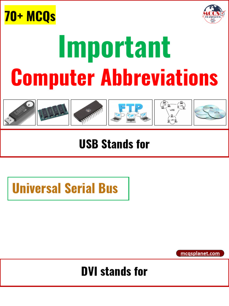 Computer Abbreviations | PDF