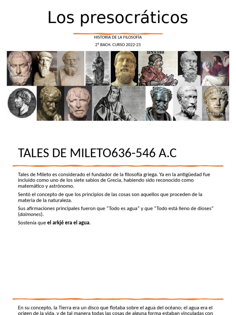 Explicación Individual de Los Presocráticos | PDF