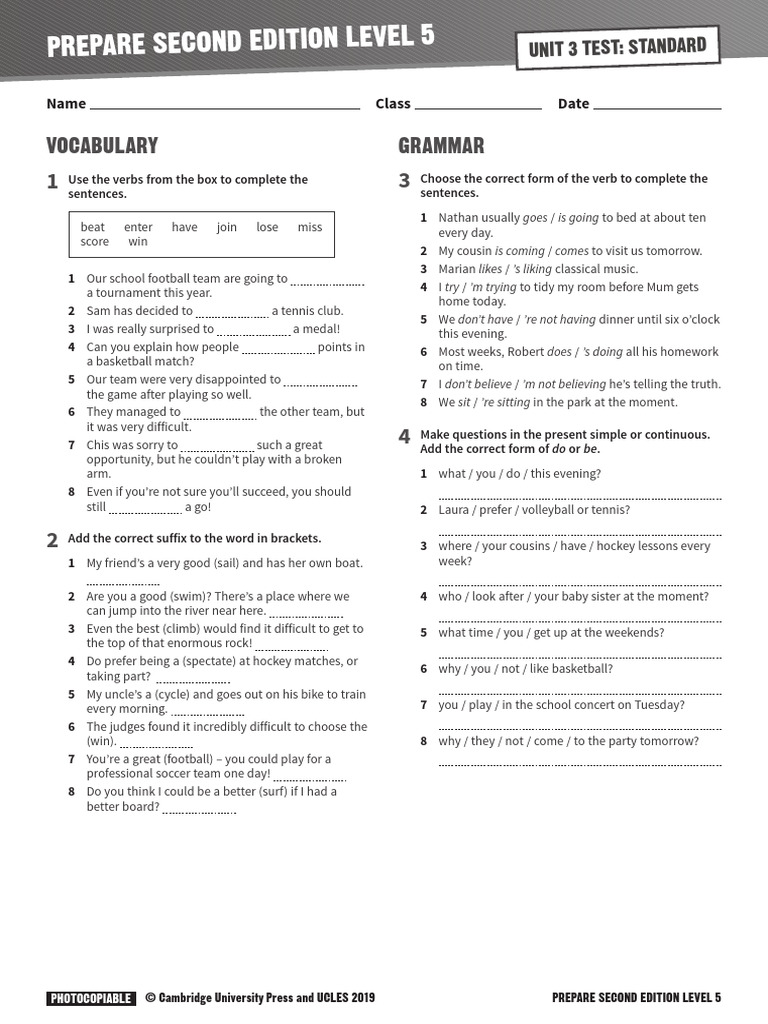 Pre Ut U3s - 2 | PDF