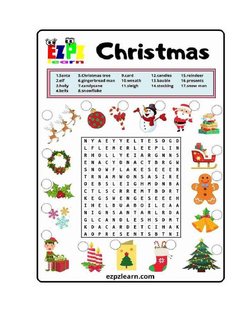 Christmas Wordsearch | PDF
