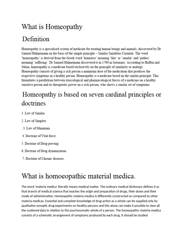 What Is Homeopathy, MM, Temperament, Diathesis, Constitution | PDF