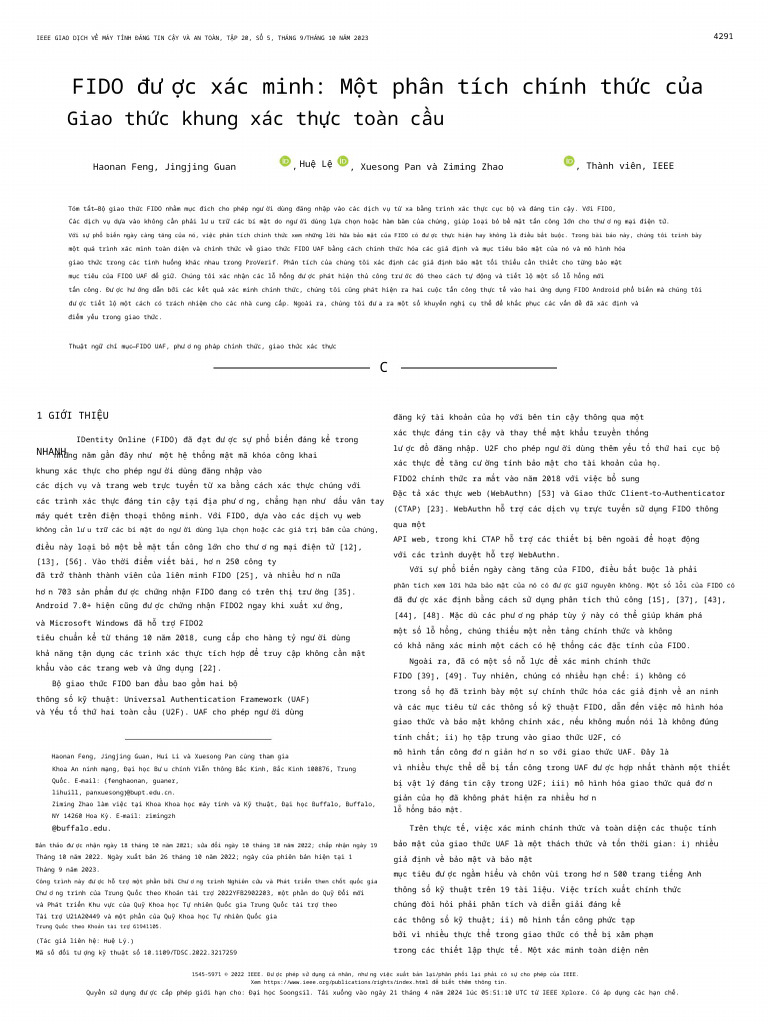 FIDO Gets Verified A Formal Analysis of The Universal Authentication ...