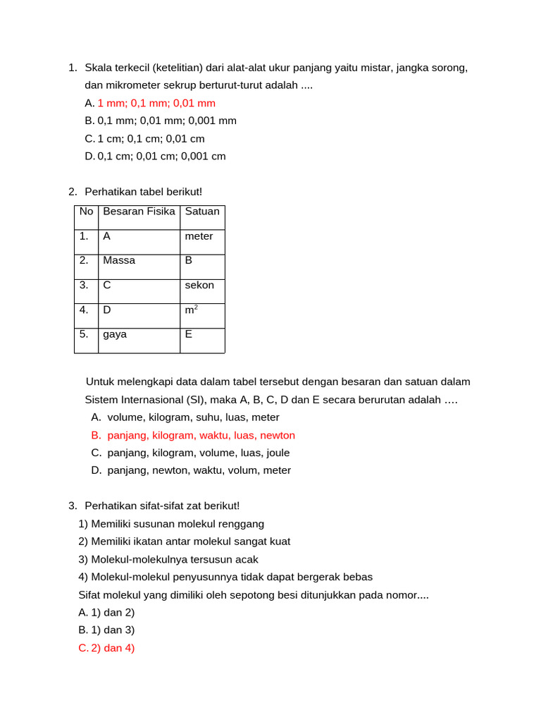 Soal Paket 1 SKL 2016 | PDF
