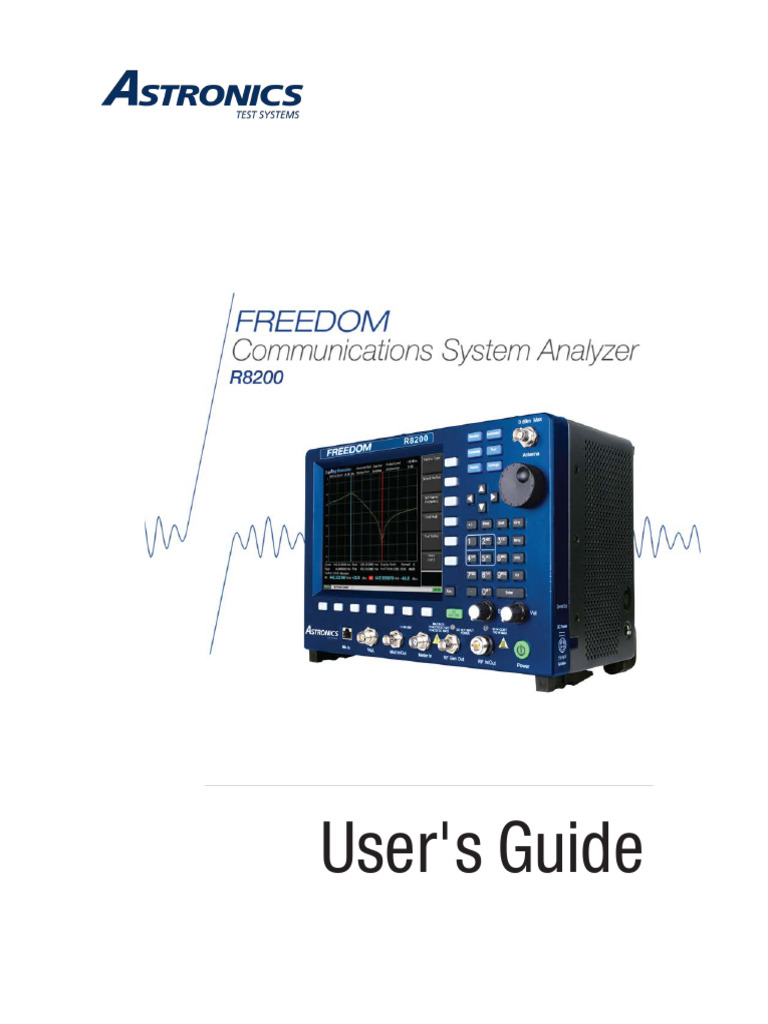 FCT-1380A-Users-Guide-Freedom-R8200-Communications-System-Analyzer-Small-Size | PDF